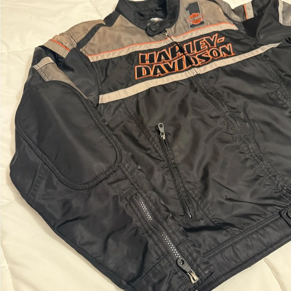 Harley-Davidson | Jackets & Coats | Harleydavidson Mens Black And Gray ...